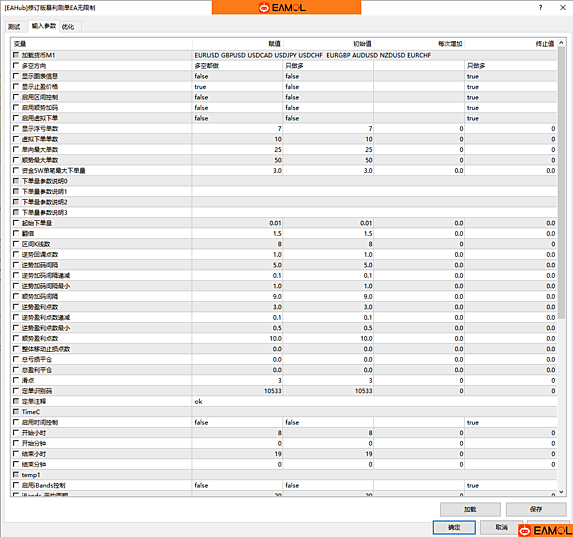 【修订版暴利刷单EA】双向对冲马丁，源码无任何限制-EAMQL官网
