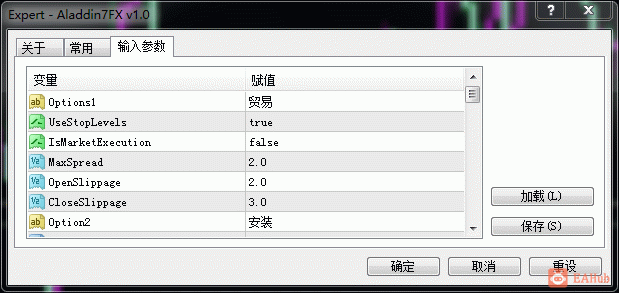 【Aladdin 7 FX Pro EA源码】Aladdin 7 FX Pro EA源码，参数，说明书，测试文件打包文件-EAMQL官网