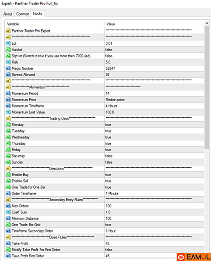 【Panther Trader Pro】1.5 无须环境无限制版-EAMQL官网